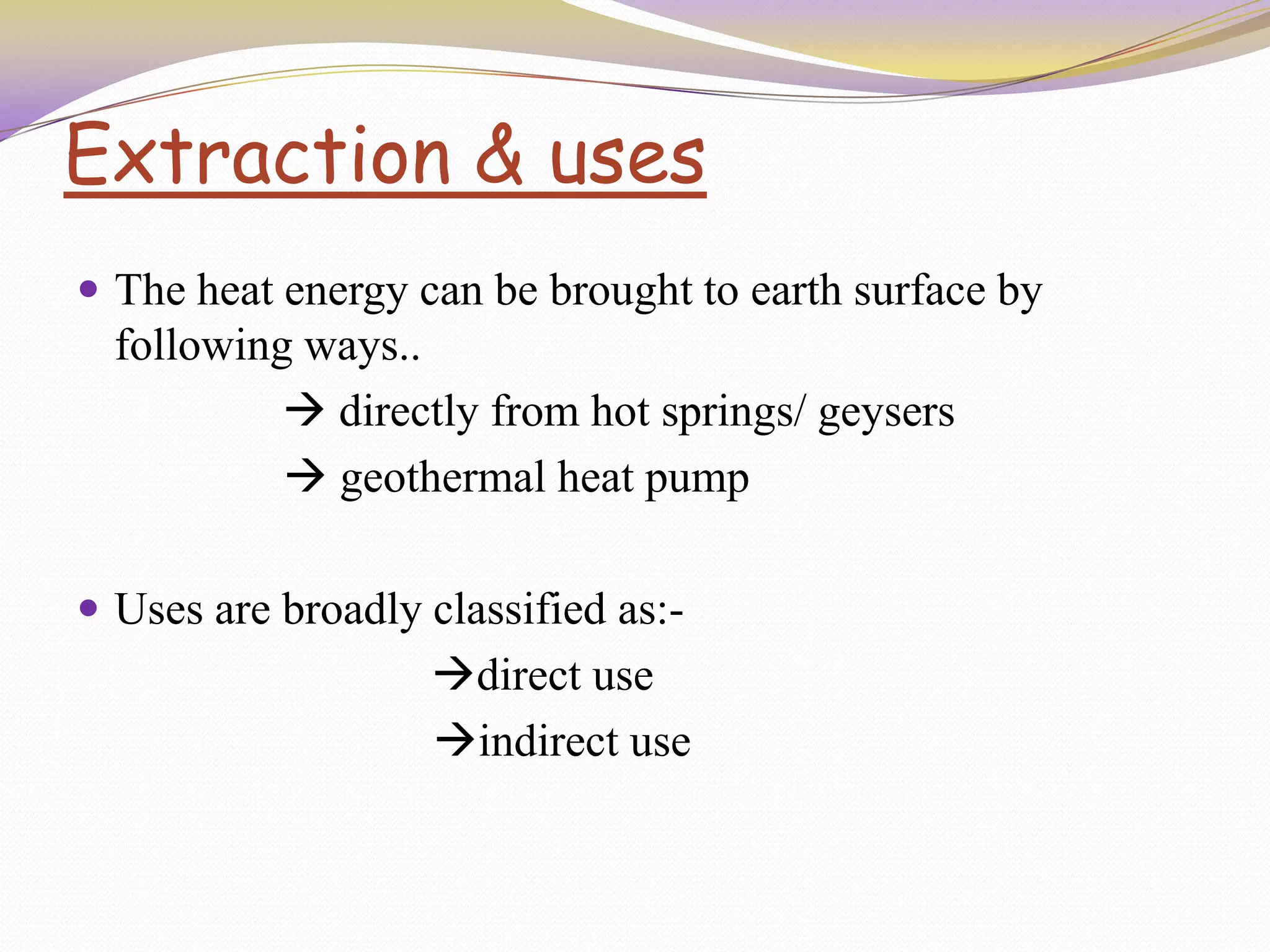 Presentation on Geothermal Energy | PPTX