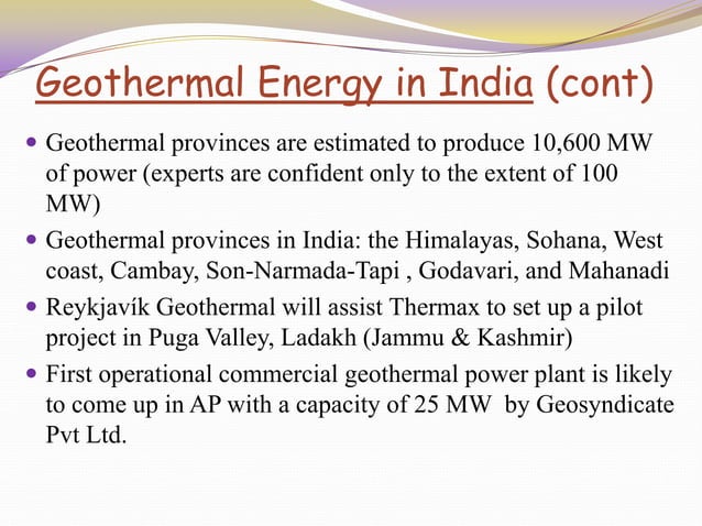 Presentation on Geothermal Energy | PPTX