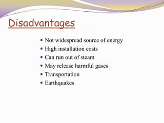 Presentation on Geothermal Energy | PPTX