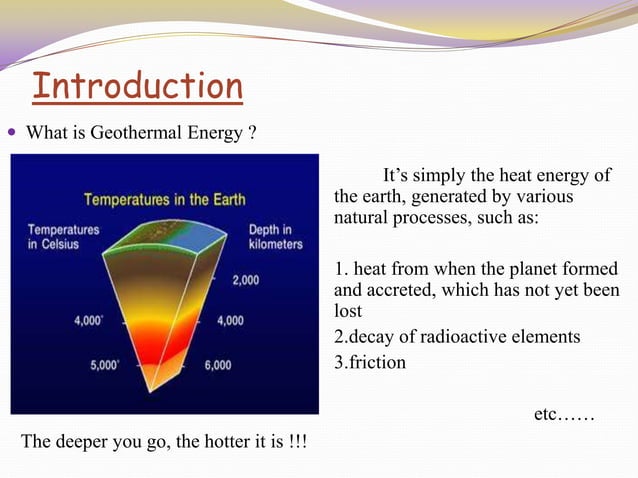 Presentation on Geothermal Energy | PPTX
