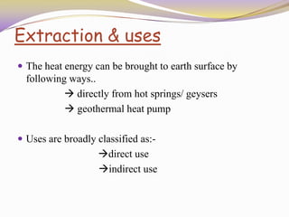 Presentation on Geothermal Energy | PPTX
