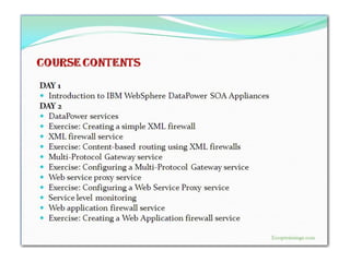 IBM DATAPOWER Training | IBM WebSphere DATAPOWER Training in Hyderabad ...