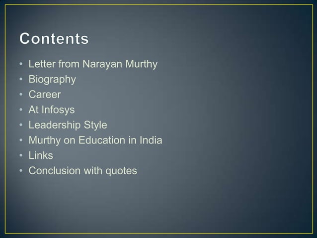 Narayan Murthy Leadership | PPTX