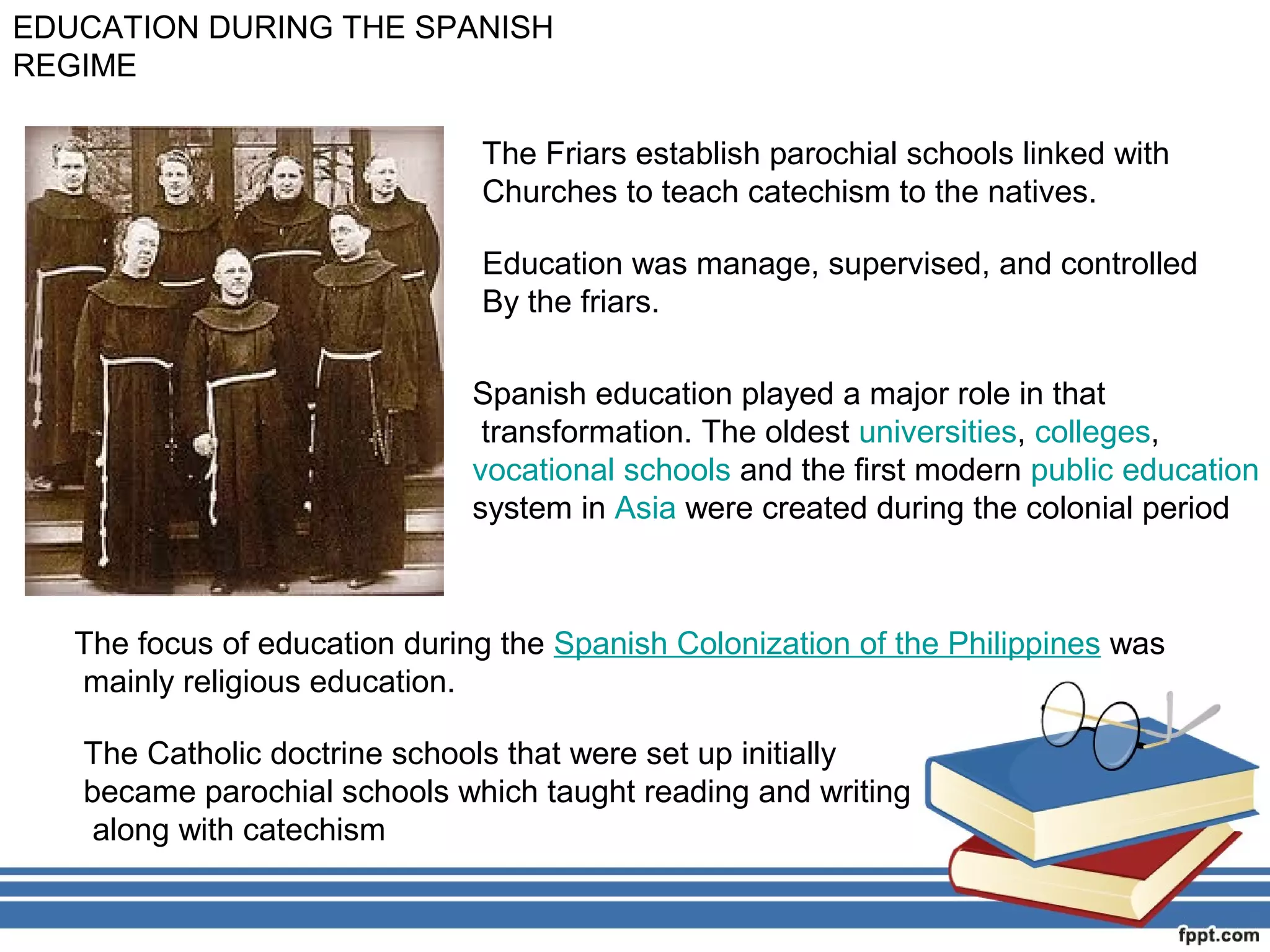 the history of the Philippines education (teaching profession) | PPT
