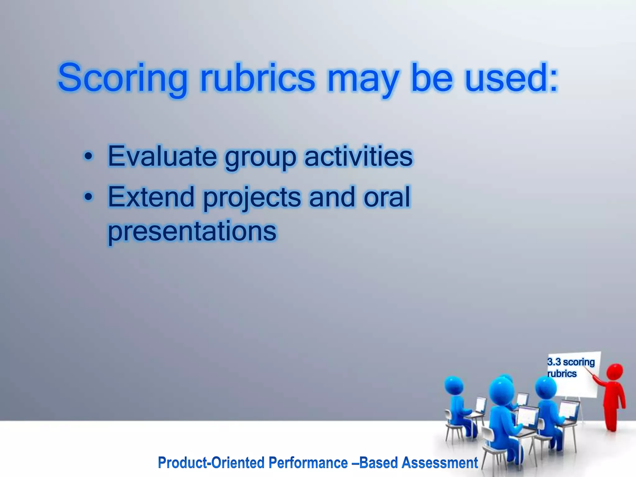 scoring rubrics | PPTX