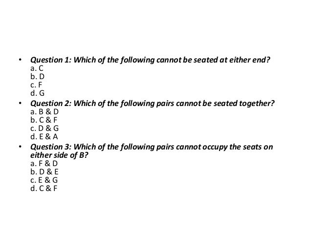 Logical reasoning Questions