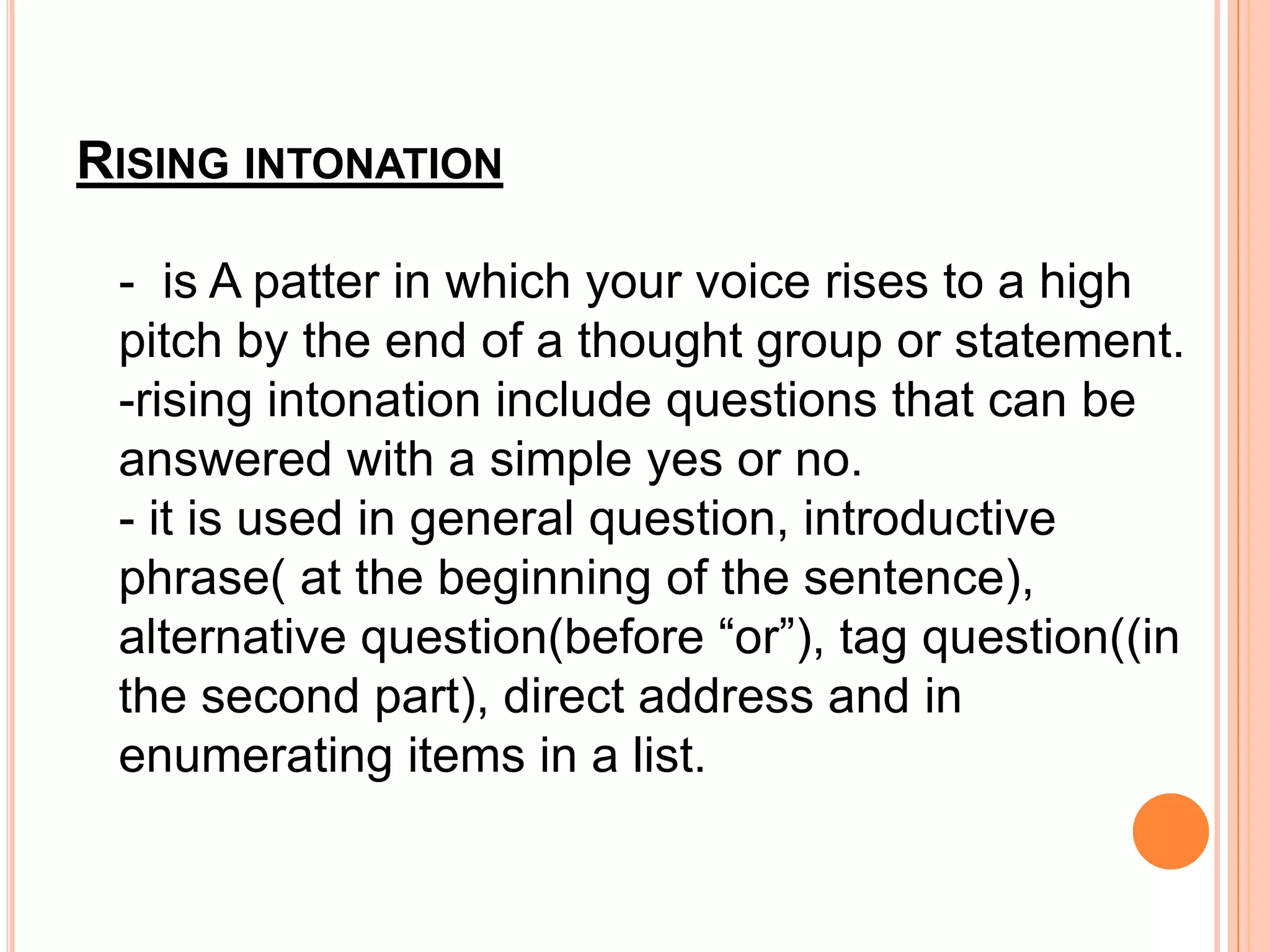 Rising Intonation | PPT
