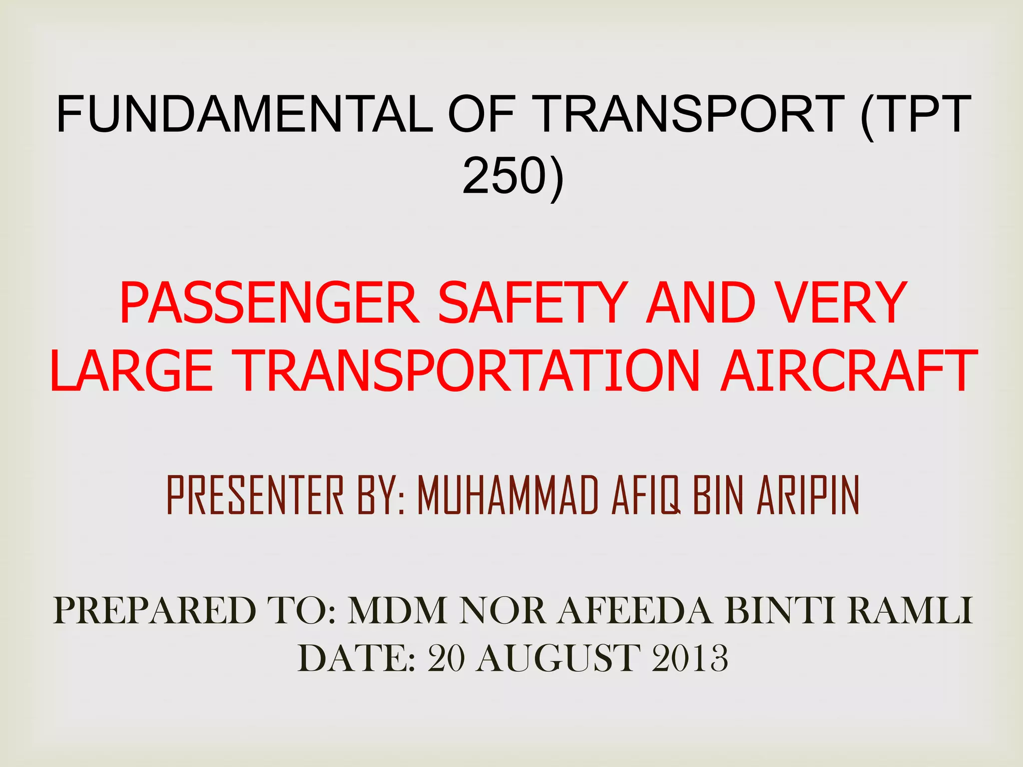 transportation | PPTX