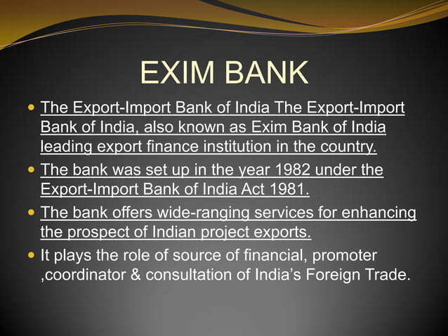 EXIM POLICY | PPTX