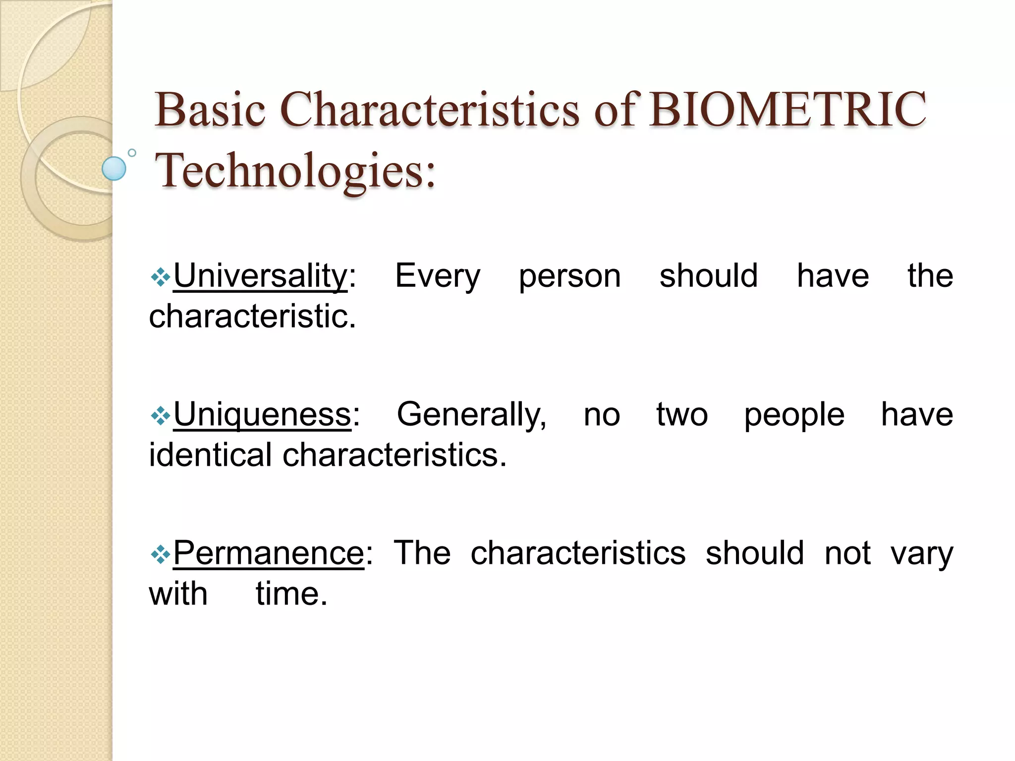 Biometrics | PPTX