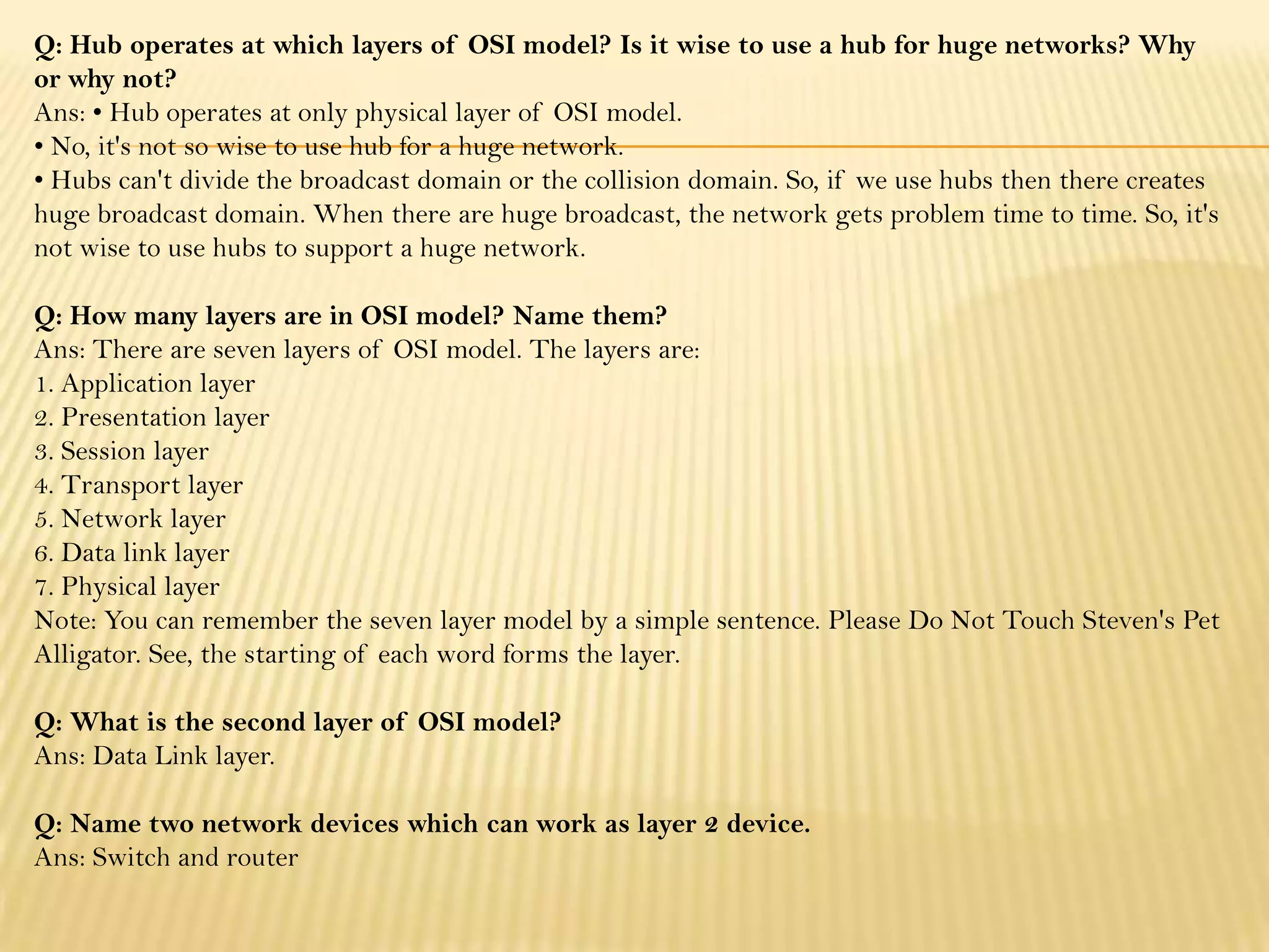 Network Engineer Interview Questions with Answers | PPT