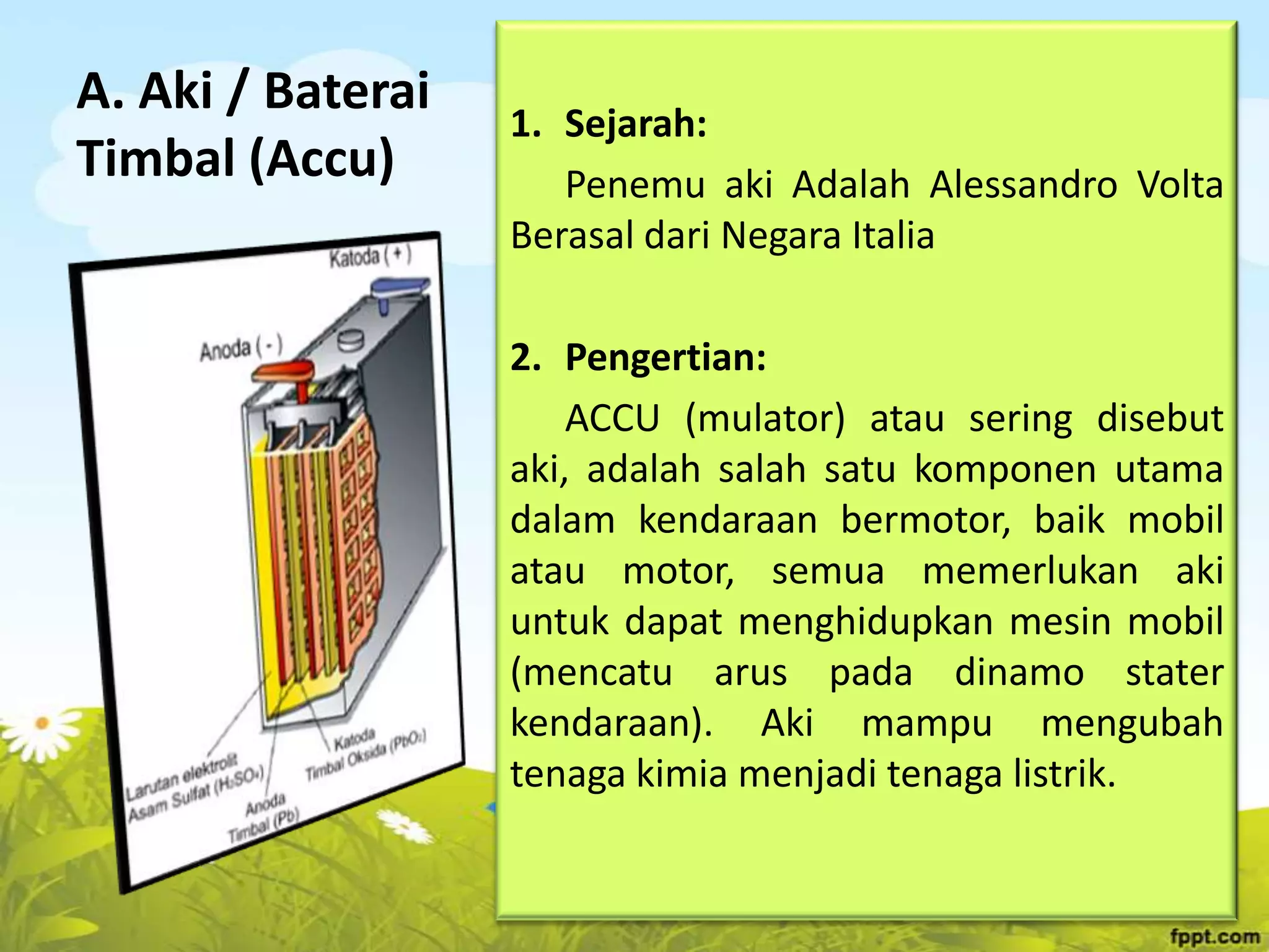 Perbedaan Sel Kering dan Basah serta menjelaskan Hukum Faraday | PPT