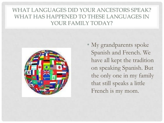 Family Tree Assignment 1 | PPT