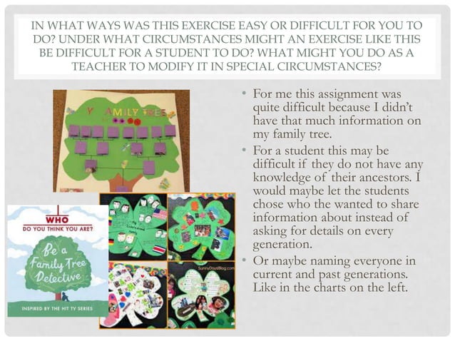 Family Tree Assignment 1 | PPT