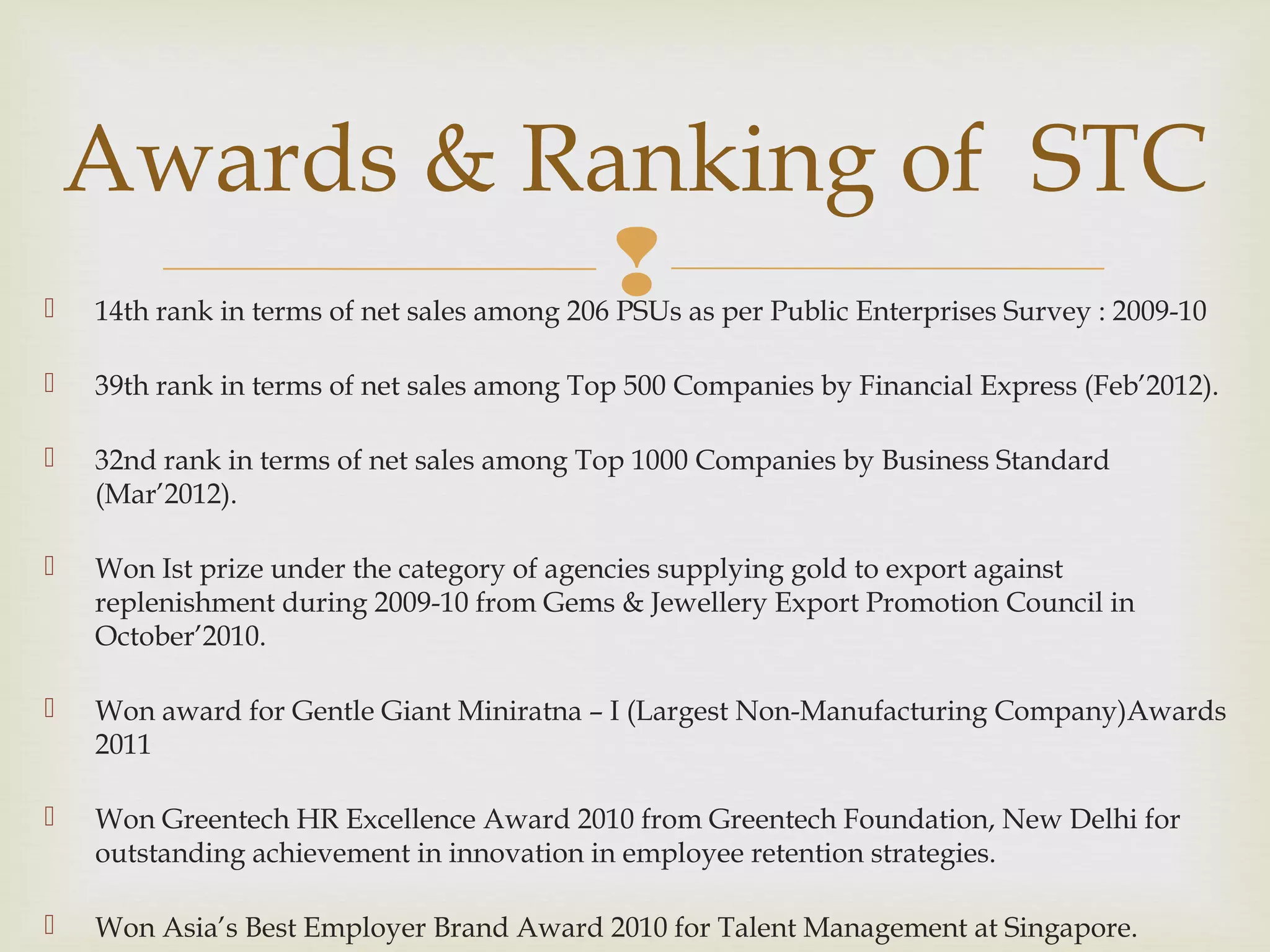 The State Trading Corporation of India Ltd | PPT | Business ...