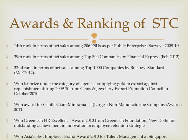 The State Trading Corporation of India Ltd | PPT