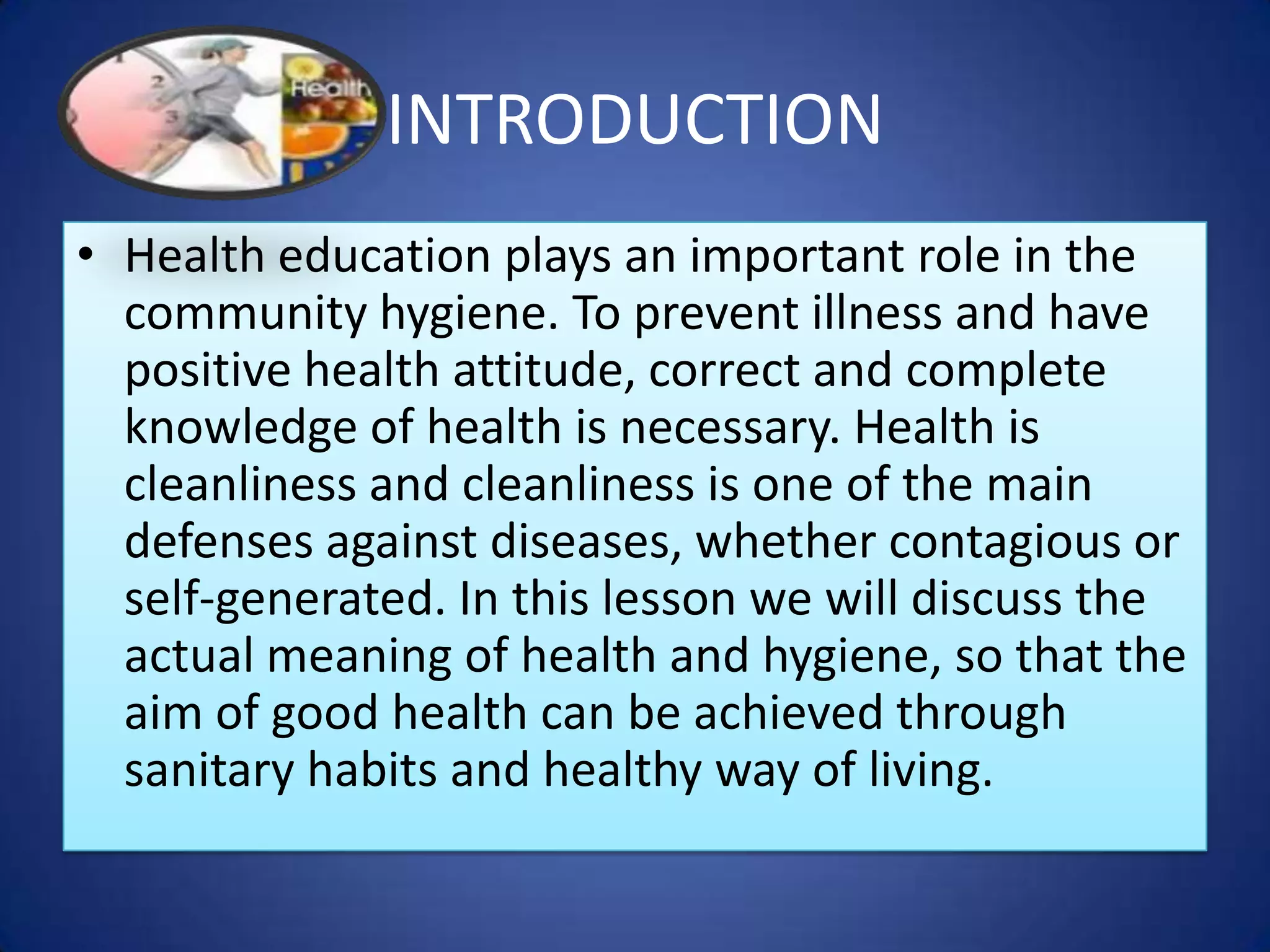 Health and hygiene | PPTX