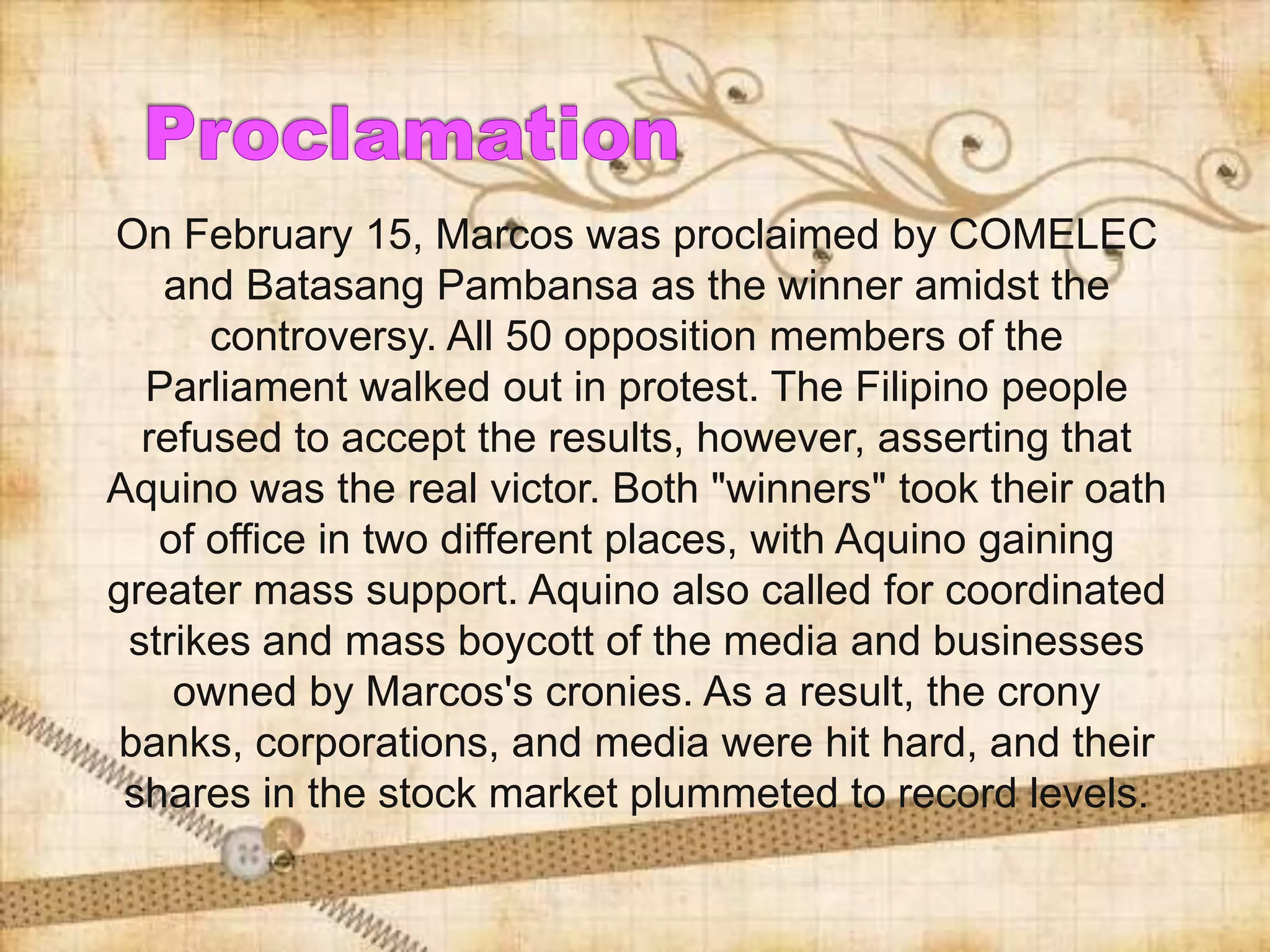 EDSA I Revolution | PPTX