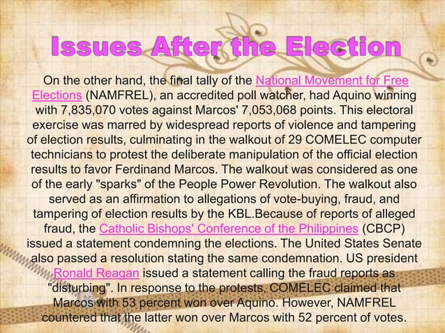 EDSA I Revolution | PPTX | Politics