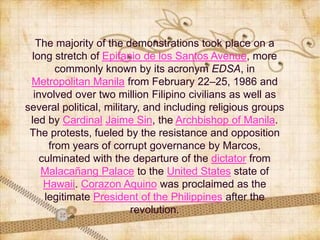 EDSA I Revolution | PPTX
