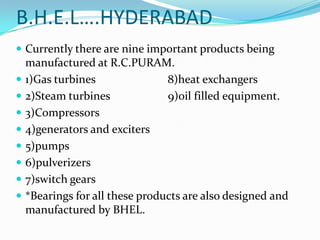 Bearing design for Turbo Generator- Internship at BHEL | PPTX