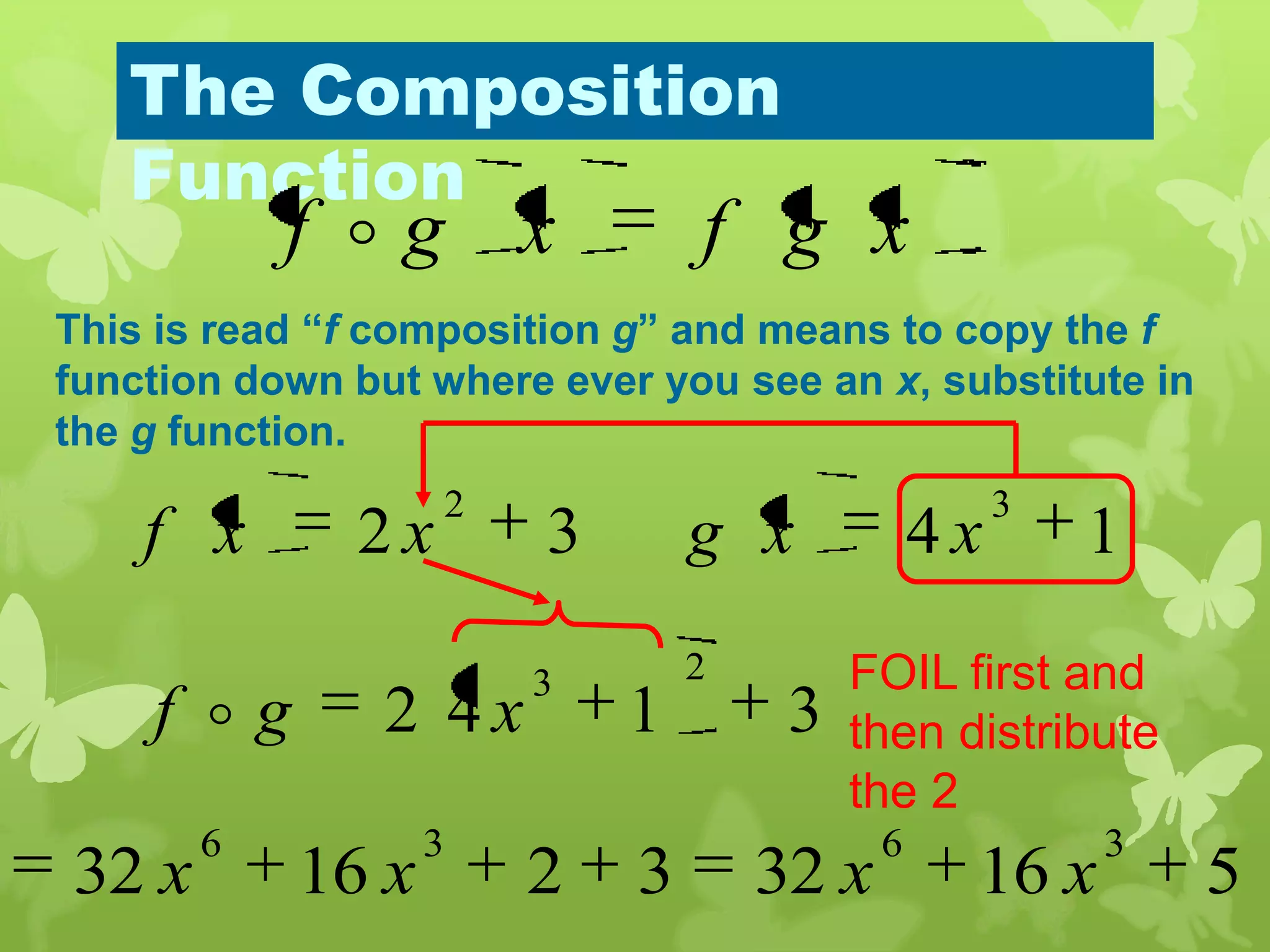 composite functions | PPTX
