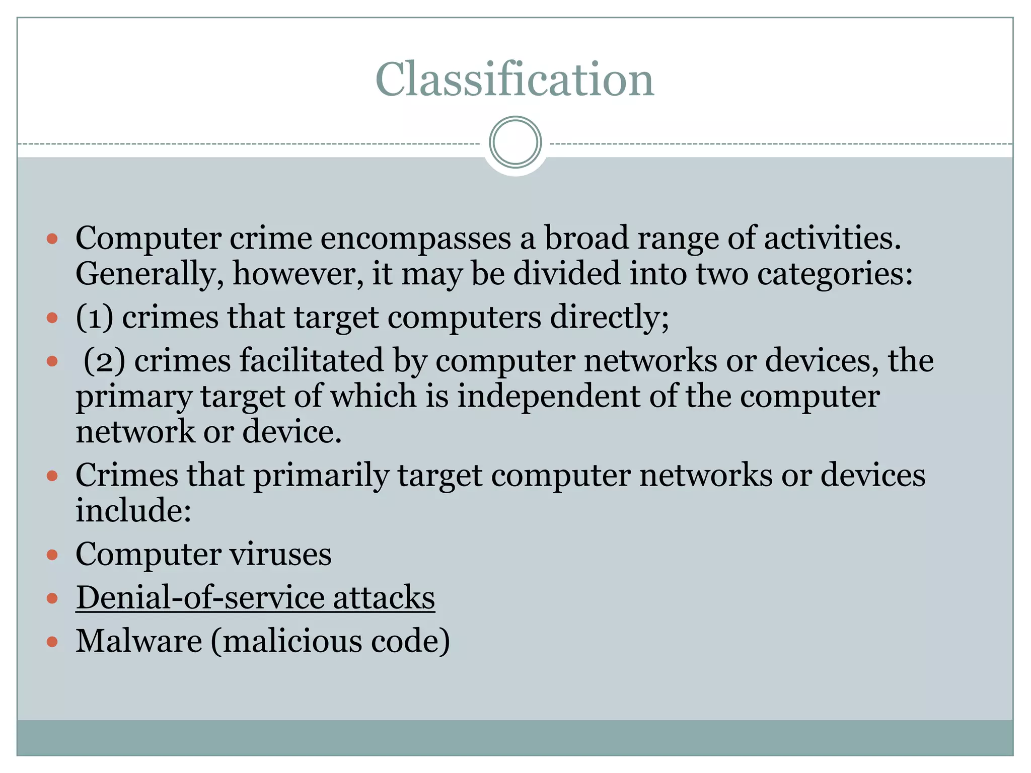 CYBER CRIME | PPTX