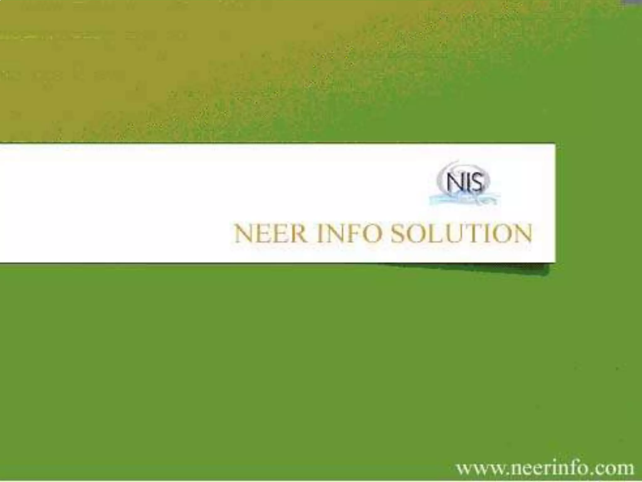 RECRUITMENT SERVICES OF NEER INFO SOLUTIONS | PPSX