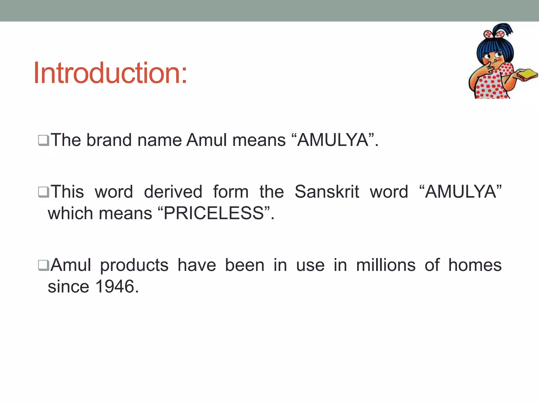 Amul - The Taste of India | PPTX
