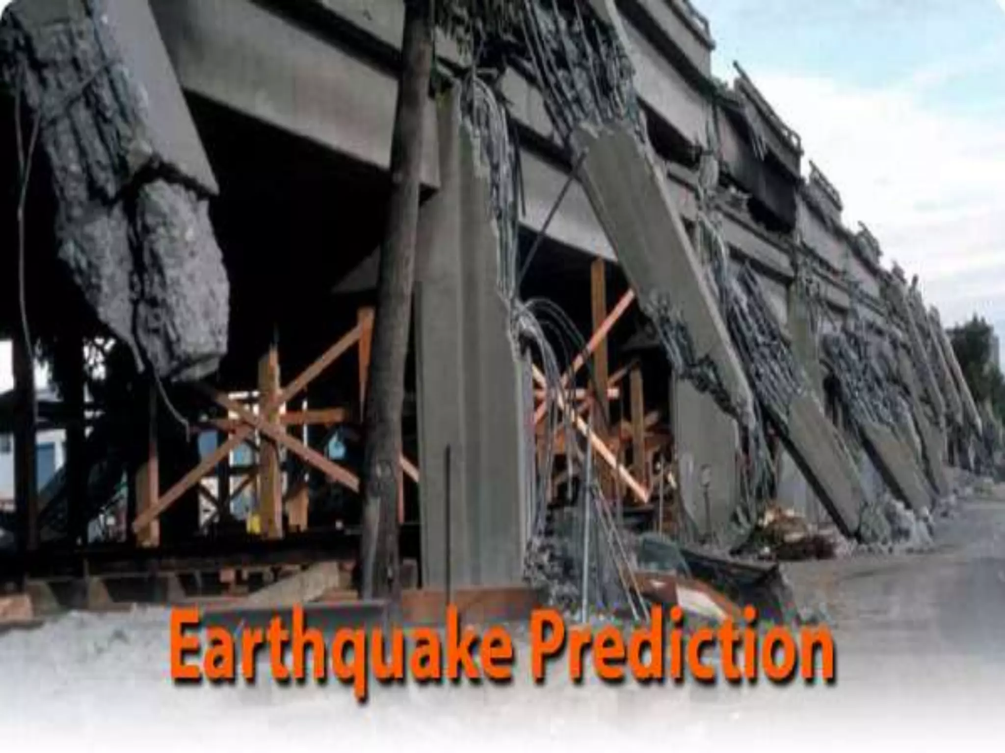 earthquake prediction | PPTX