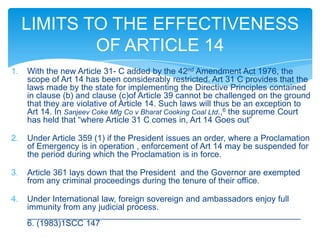 Article 14 Constituition | PPTX