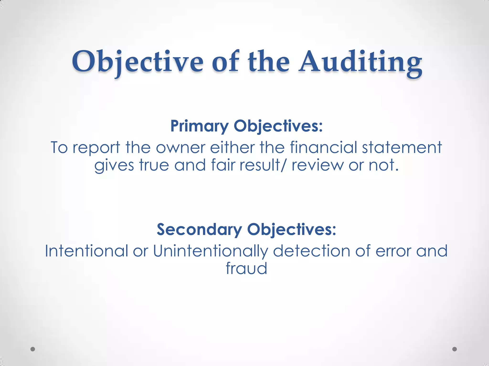 Introduction to Auditing | PPTX