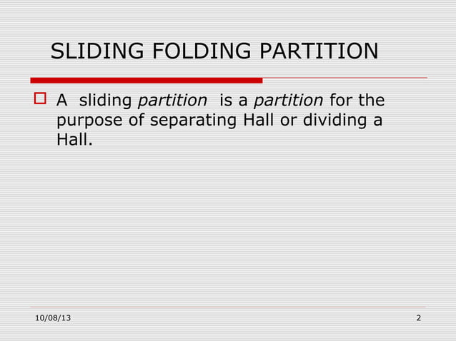 sharad mishra ,sliding folding partition, hall partition, acoustic ...