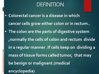 colorectal cancer | PPT