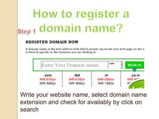 Easy Steps of Domain Registration | PPTX