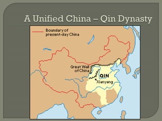Chinas First Empire - Qin Dynasty | PPTX