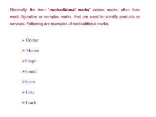 non conventional trademarks | PPTX