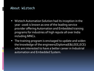 Industrial Automation Training | SCADA Training in Chennai | PPT