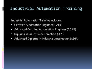 Industrial Automation Training | SCADA Training in Chennai | PPT