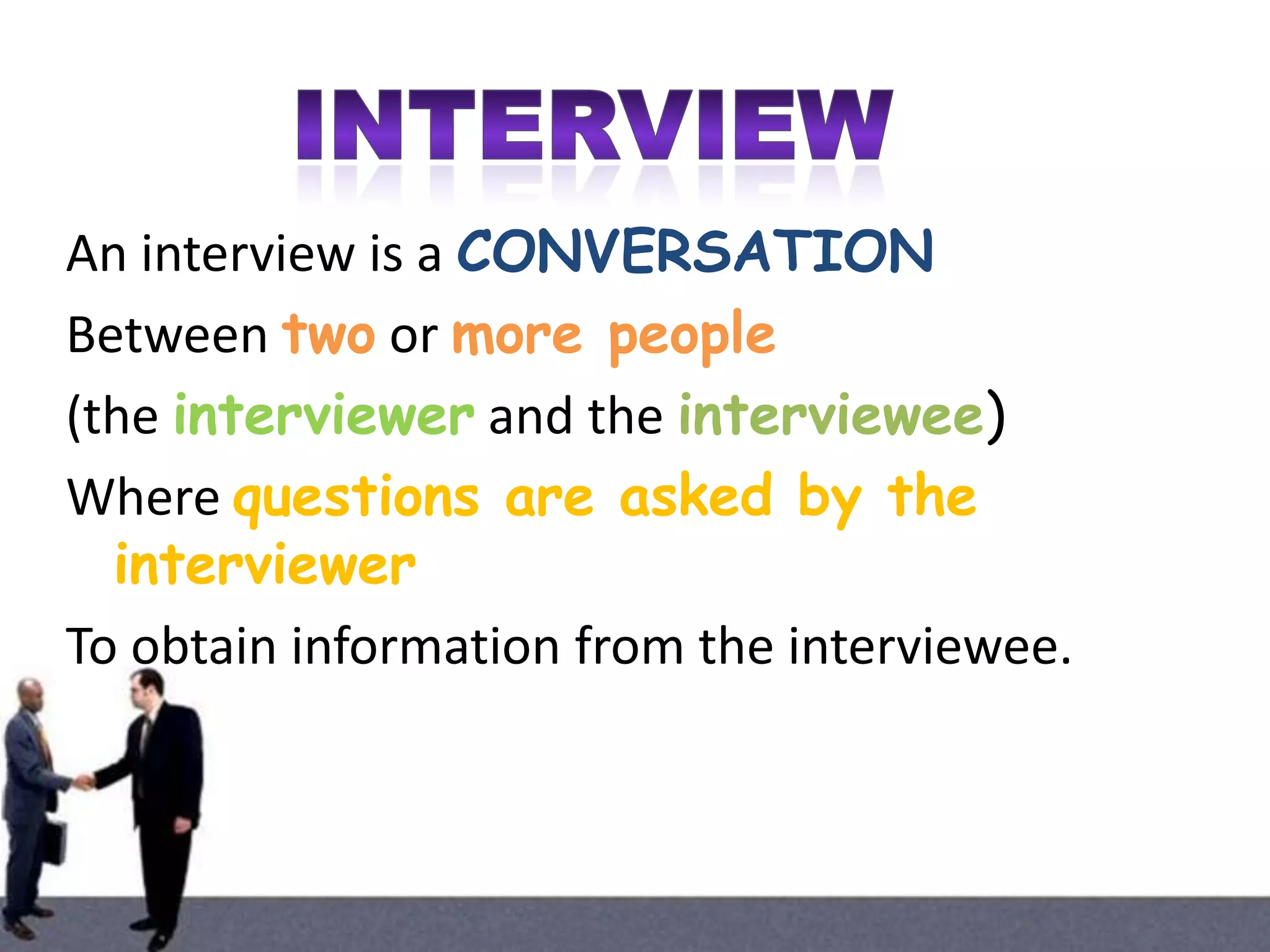 INTERVIEW PRESENTATION | PPTX