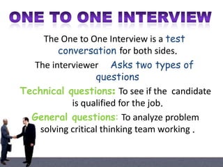 INTERVIEW PRESENTATION | PPTX