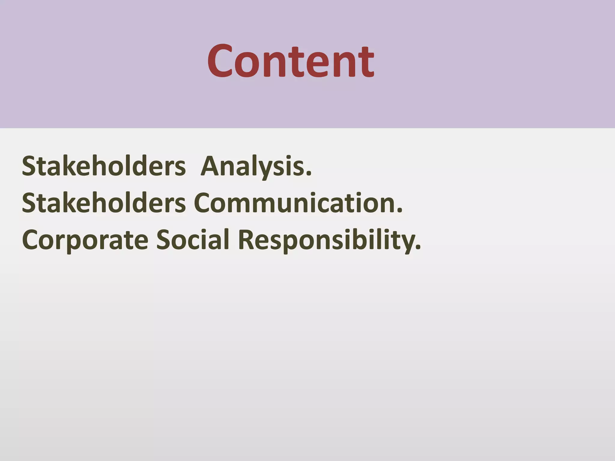 STAKEHOLDERS | PPTX