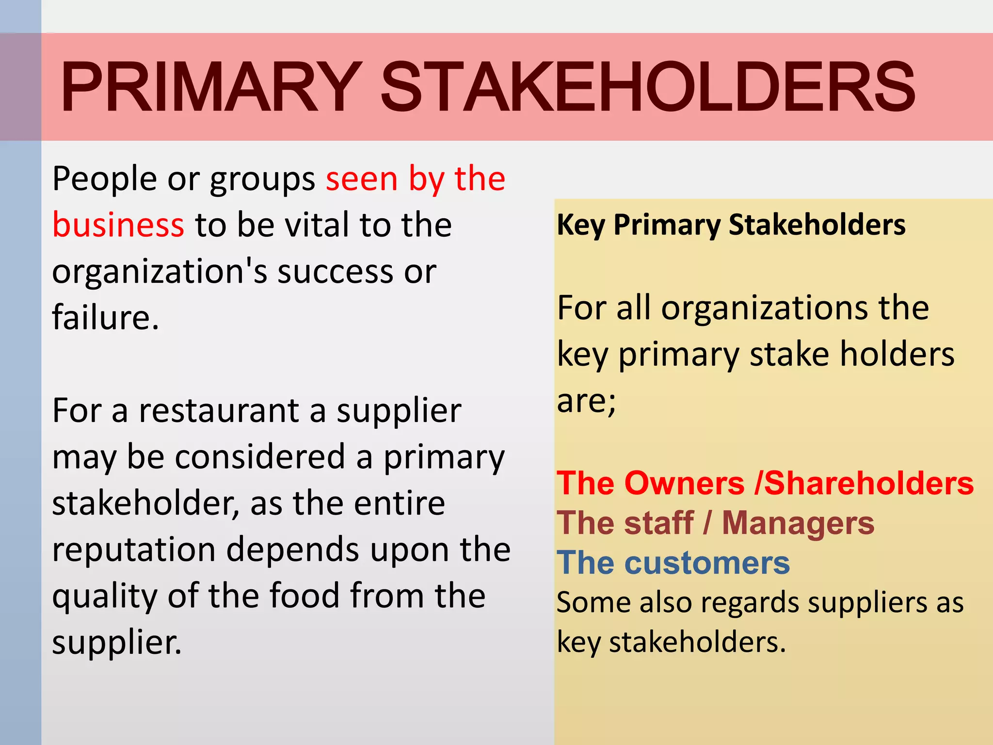 STAKEHOLDERS | PPTX