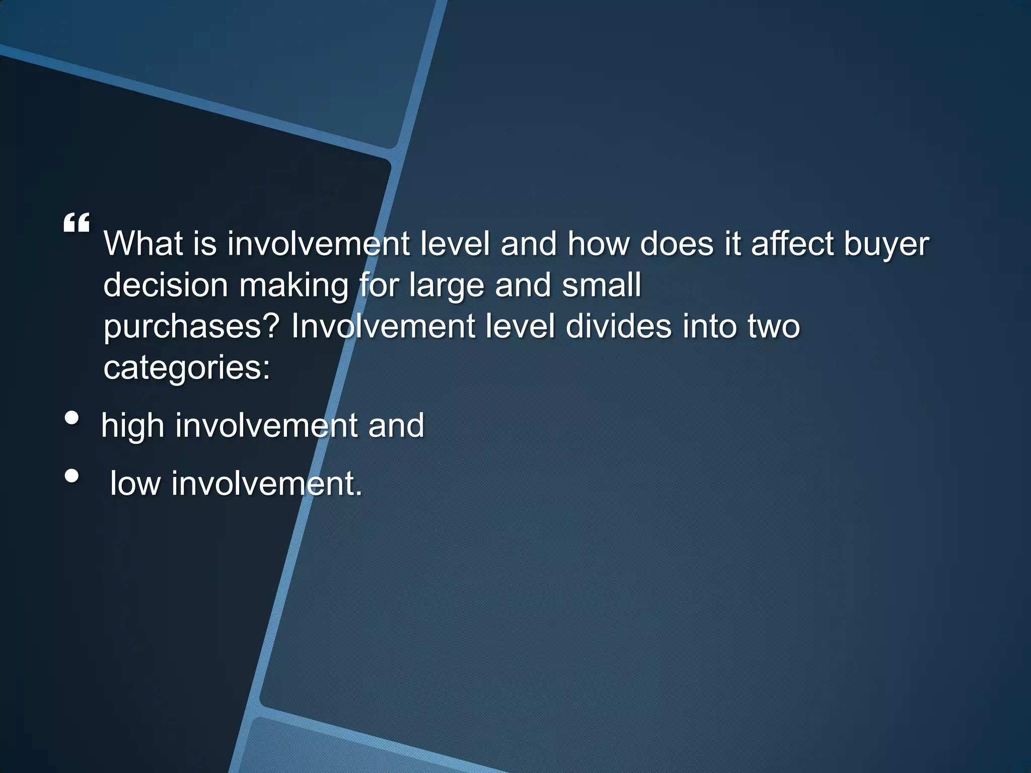 Consumer Involvement | PPT