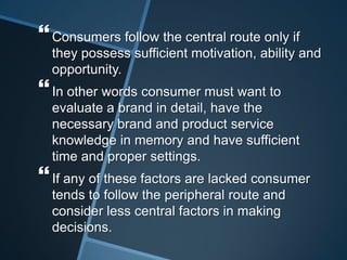 Consumer Involvement | PPT
