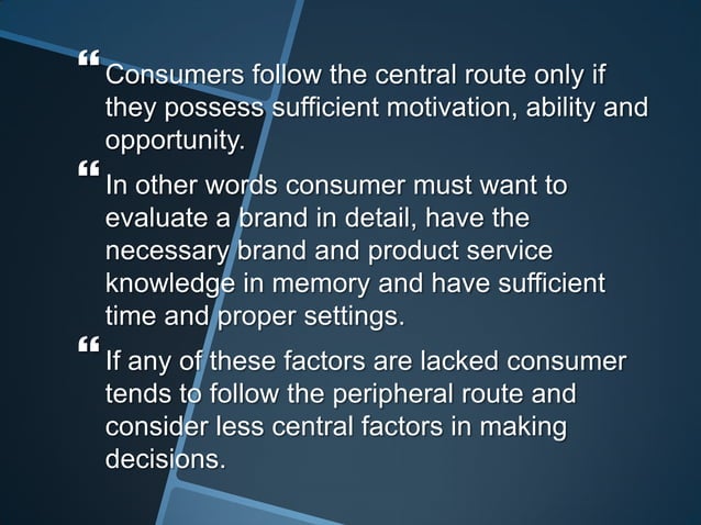 Consumer Involvement | PPT