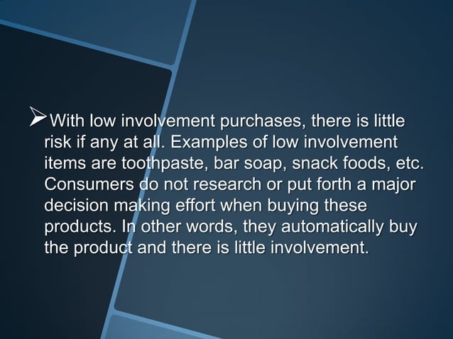 Consumer Involvement | PPT