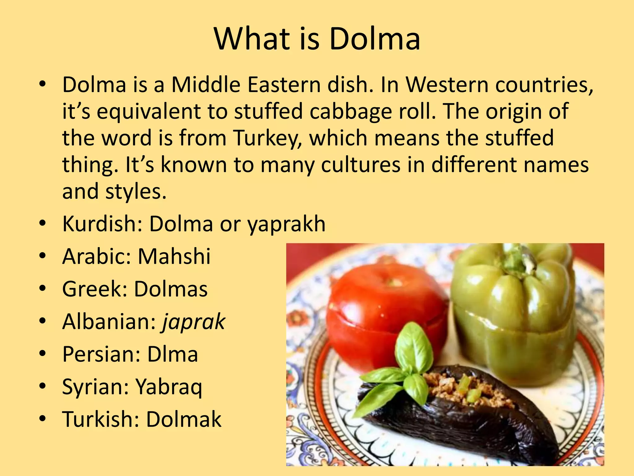 The Kurdish Dolma | PPTX