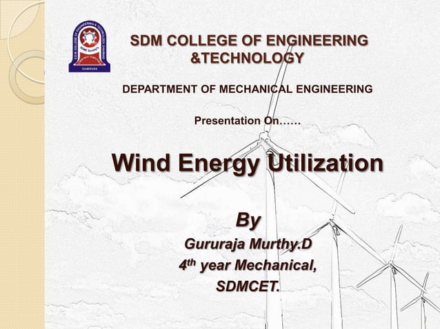 Wind Energy Utilization | PPTX