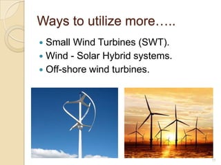 Wind Energy Utilization | PPTX